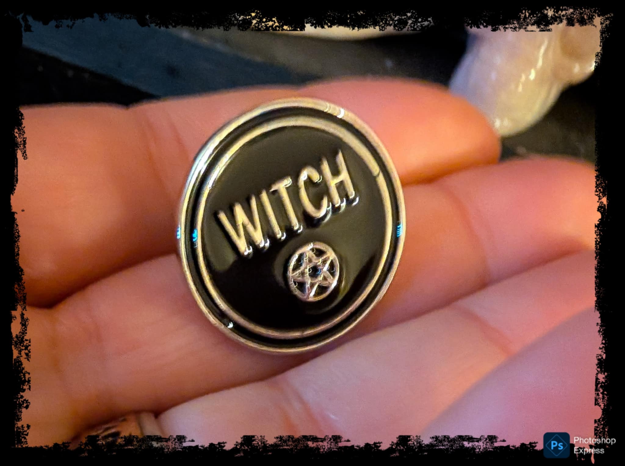 Black Witch Enamel Pin – Sea Siren's Charms